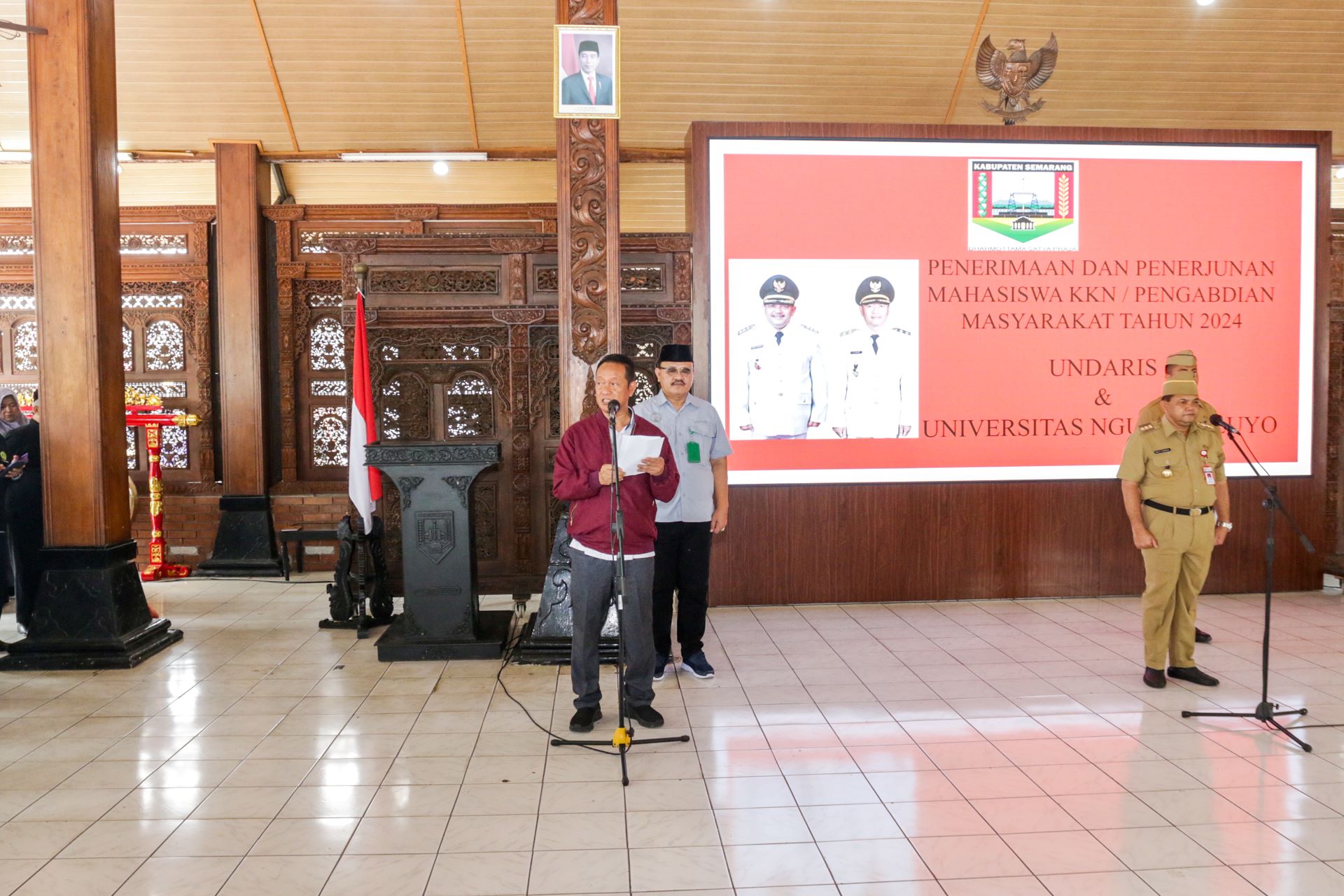 PENERIMAAN DAN PENERJUNAN MAHASISWA KKN UNIVERSITAS NGUDI WALUYO TAHUN 2024